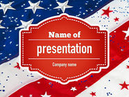 Festive American Flag PowerPoint Template, Backgrounds | 11323 ...