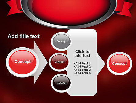 Chrome Frame with Ribbon PowerPoint Template, Backgrounds | 11347 ...
