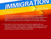 Immigration PowerPoint Template, Backgrounds | 11363 | PoweredTemplate.com