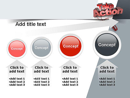 Take Action PowerPoint Template, Backgrounds | 11366 | PoweredTemplate.com