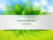 Bunch of Green Leaves - Free Presentation Template for Google Slides ...