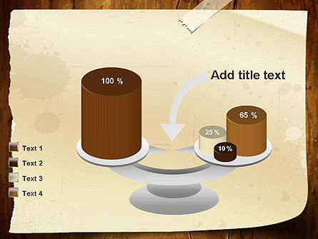 Note Paper With Adhesive Tape PowerPoint Template, Backgrounds | 11376 ...