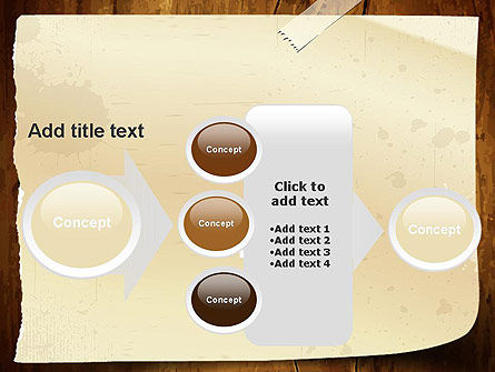 Note Paper With Adhesive Tape PowerPoint Template, Backgrounds | 11376 ...