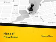 GPS Navigation Map PowerPoint Template, Backgrounds | 11412 ...