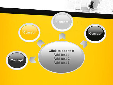 GPS Navigation Map PowerPoint Template, Backgrounds | 11412 ...