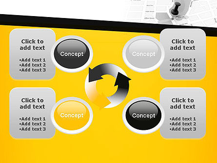 GPS Navigation Map PowerPoint Template, Backgrounds | 11412 ...