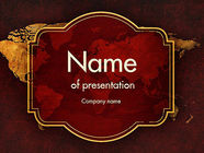 Vintage Style World Map PowerPoint Template, Backgrounds | 11447 ...