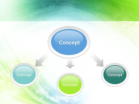 Green and Teal Swirl PowerPoint Template, Backgrounds | 11560 ...