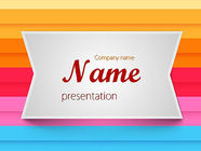 Colored Horizontal Lines PowerPoint Template, Backgrounds | 11570 ...