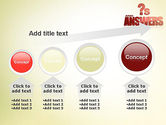 Red Questions and Answers PowerPoint Template, Backgrounds | 11621 ...