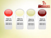 Red Questions and Answers PowerPoint Template, Backgrounds | 11621 ...