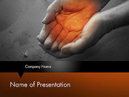 Hands with Light PowerPoint Template, Backgrounds | 11643 ...