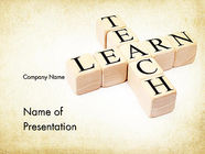 Teach and Learn PowerPoint Template, Backgrounds | 11680 ...