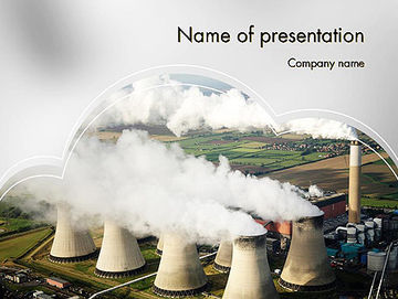 Nuclear Power Station Technology Powerpoint Templates PowerPoint