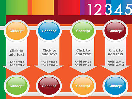 Colorful Numbers PowerPoint Template, Backgrounds | 11748 ...
