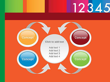 Colorful Numbers PowerPoint Template, Backgrounds | 11748 ...