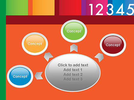 Colorful Numbers PowerPoint Template, Backgrounds | 11748 ...