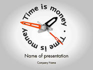 Time is Money Clock PowerPoint Template, Backgrounds | 11807 ...
