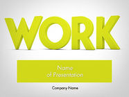 Word WORK - Free Presentation Template for Google Slides and PowerPoint ...