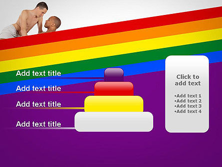 Gay Couple PowerPoint Template, Backgrounds | 11926 | PoweredTemplate.com