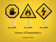 Warning Symbols PowerPoint Template, Backgrounds | 11931 ...