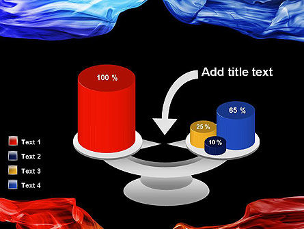 Blue and Red Abstract Streams PowerPoint Template, Backgrounds | 12035 ...