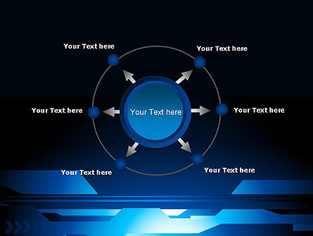 Abstract Blue Layers PowerPoint Template, Backgrounds | 12136 ...