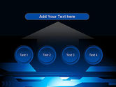 Abstract Blue Layers PowerPoint Template, Backgrounds | 12136 ...