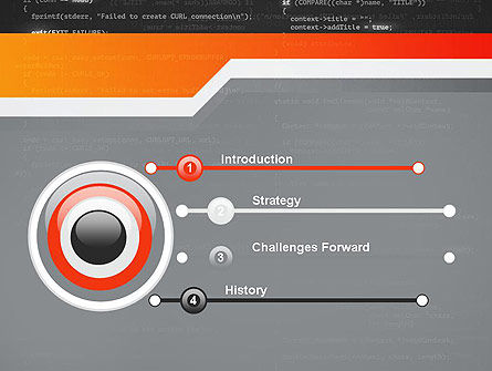 파워포인트 템플릿 - 소스 코드, 배경 | 12172 | PoweredTemplate.com