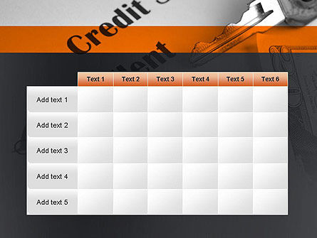Credit Score PowerPoint Template, Backgrounds | 12188 | PoweredTemplate.com