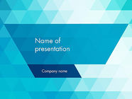 Blue Abstract Geometric Triangles PowerPoint Template, Backgrounds ...