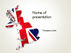 Great Britain Flag Map PowerPoint Template, Backgrounds | 12280 ...