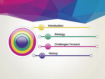 Colorful Triangle Mesh PowerPoint Template, Backgrounds | 12283 ...