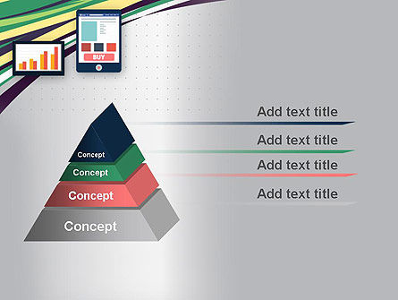 Stock Exchange Theme in Flat Design PowerPoint Template, Backgrounds ...