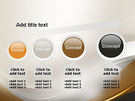 Abstract Silver Gold and Bronze Waves PowerPoint Template, Backgrounds ...