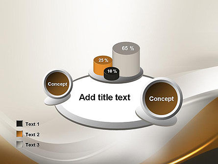 Abstract Silver Gold and Bronze Waves PowerPoint Template, Backgrounds ...