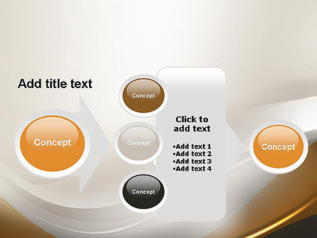 Abstract Silver Gold and Bronze Waves PowerPoint Template, Backgrounds ...