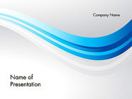 Elegant Blue Wave PowerPoint Template, Backgrounds | 12300 ...