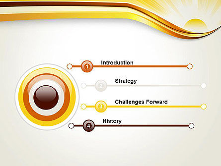 Rising Sun PowerPoint Template, Backgrounds | 12342 | PoweredTemplate.com