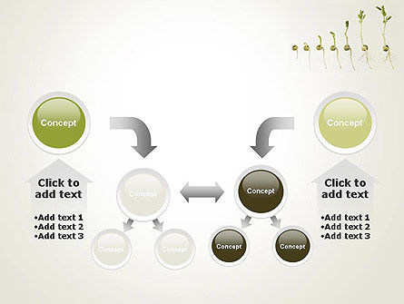 Seed Germination PowerPoint Template, Backgrounds | 12414 ...