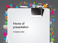 School Supplies PowerPoint Template, Backgrounds | 12437 ...
