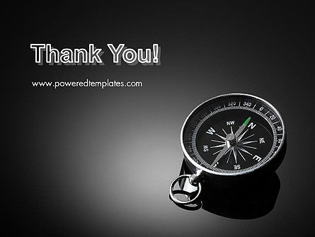 Black and White Compass PowerPoint Template, Backgrounds | 12495 ...
