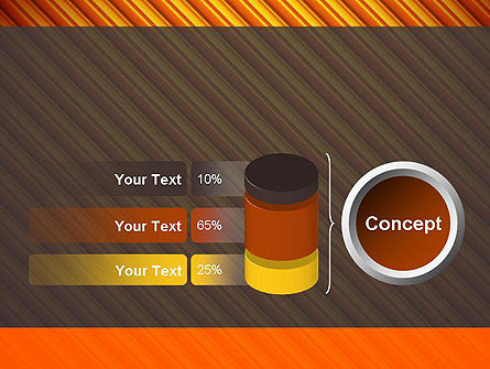 Diagonal Orange Stripes PowerPoint Template, Backgrounds | 12554 ...