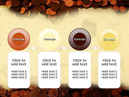 Pirate Treasure Map PowerPoint Template, Backgrounds | 12567 ...