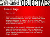Objectives and Targets Word Cloud - Free Presentation Template for ...