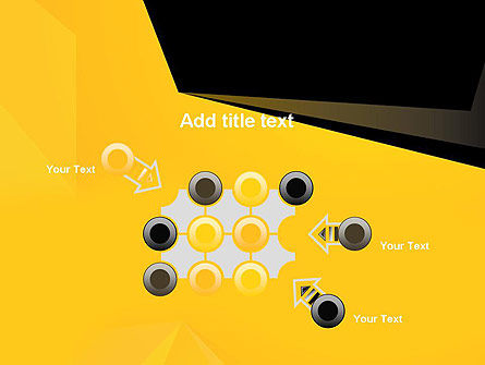Geometric Black and Yellow PowerPoint Template, Backgrounds | 12910 ...