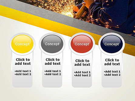 Grinding Steel PowerPoint Template, Backgrounds | 12922 ...