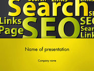 Search Engine Optimization Word Cloud - Free Presentation Template for ...