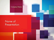 Overlapping Colorful Squares PowerPoint Template, Backgrounds | 13146 ...