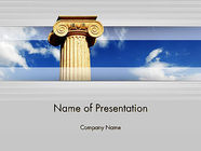 Ionic Column on Sky - Free Presentation Template for Google Slides and ...